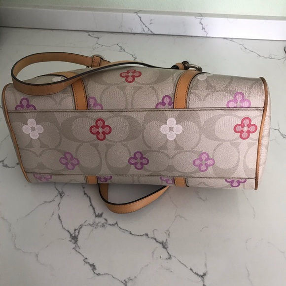 Coach | Bags | Coach Peyton Signature Clover Satchel Bag | Poshmark
